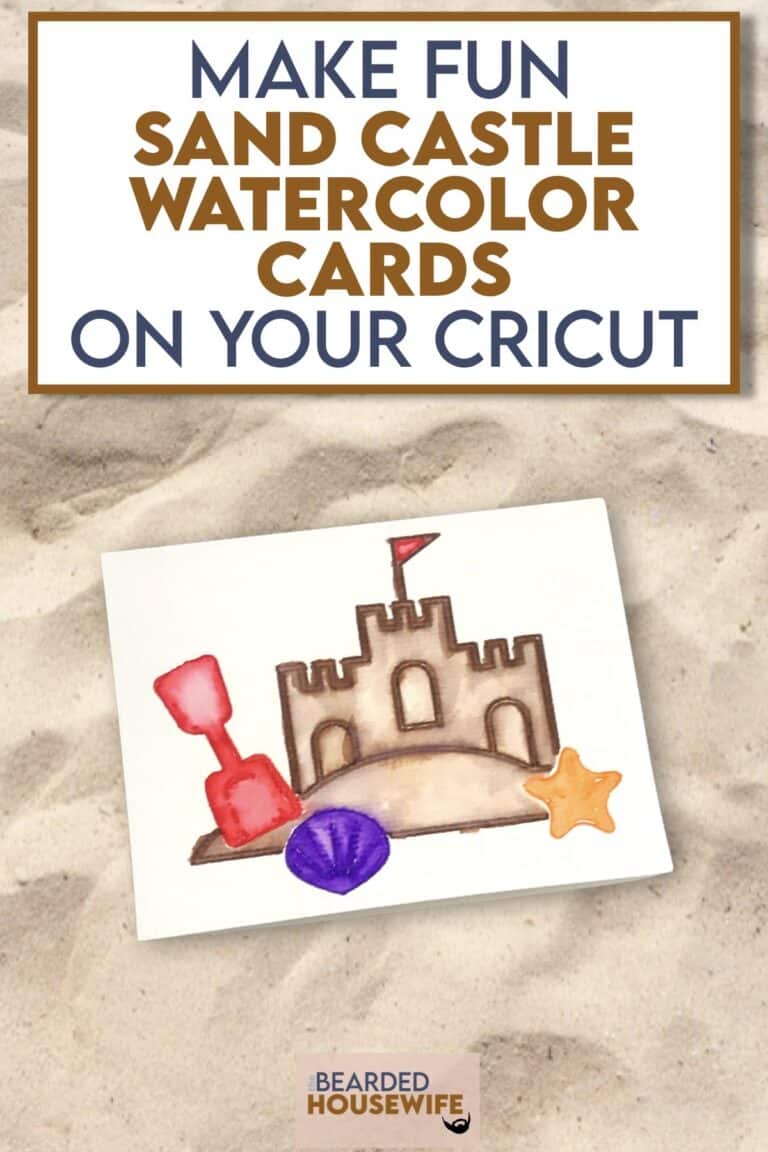 How to Make Sandcastle Watercolor Cards - The Bearded Housewife