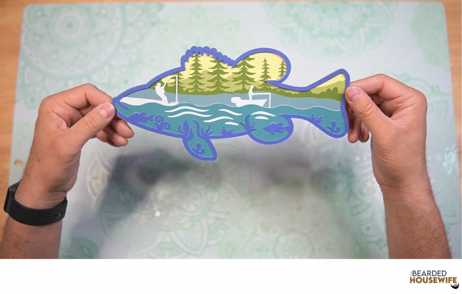 How to Make Layered Fish Paper Crafts - The Bearded Housewife