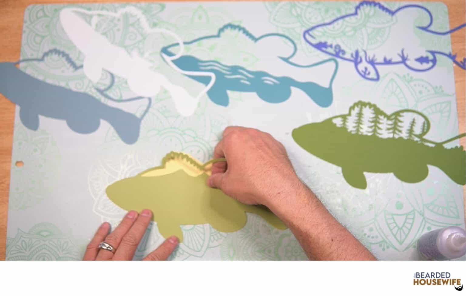 How to Make Layered Fish Paper Crafts - The Bearded Housewife