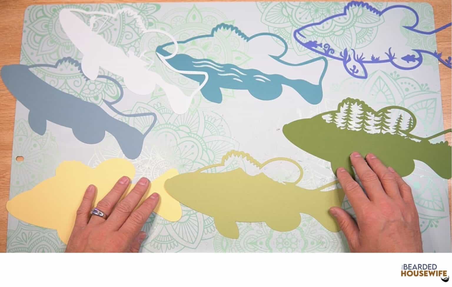 How to Make Layered Fish Paper Crafts - The Bearded Housewife