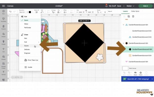 How to Make a Garden Flowers Box Card - The Bearded Housewife