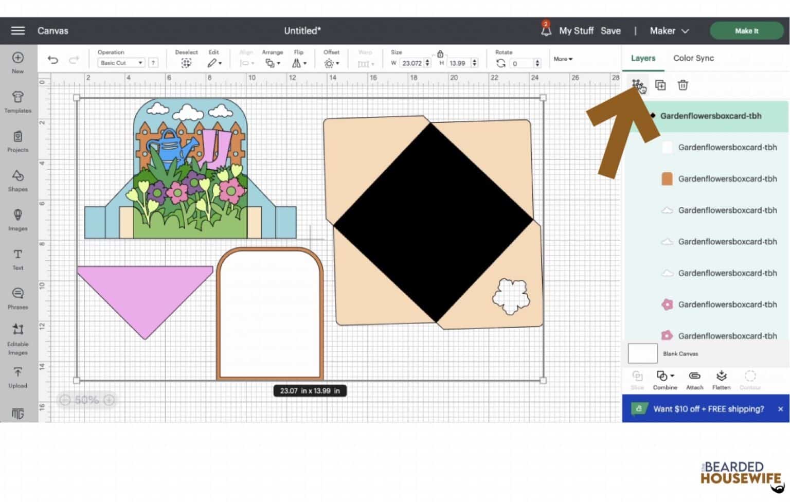How to Make a Garden Flowers Box Card - The Bearded Housewife