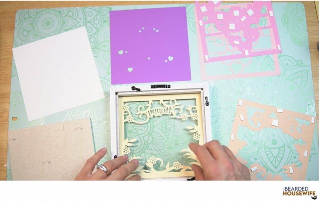 How to Make Cute Mother's Day Shadow Boxes - The Bearded Housewife