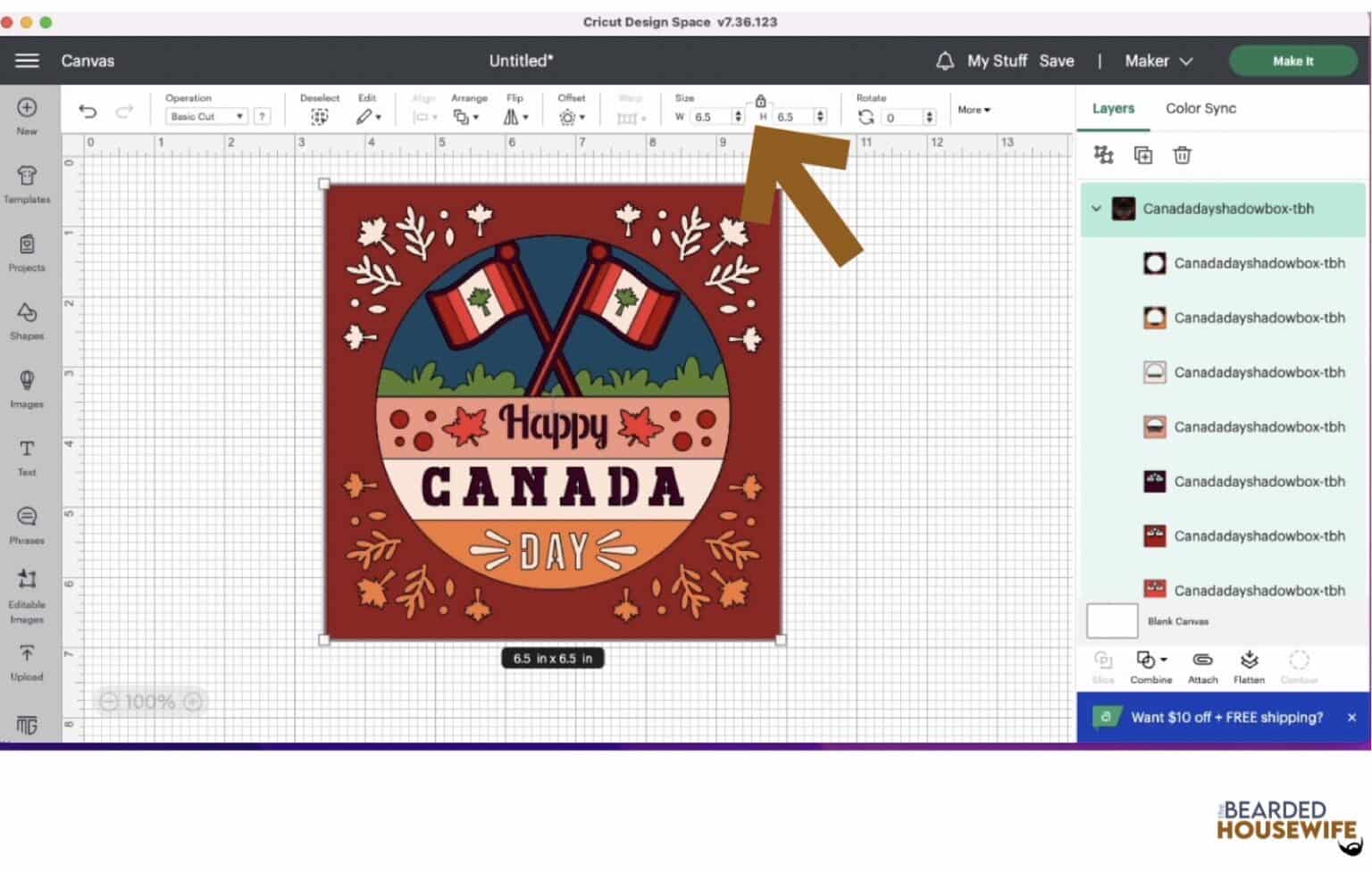 How to Make Canada Day Shadow Boxes - The Bearded Housewife