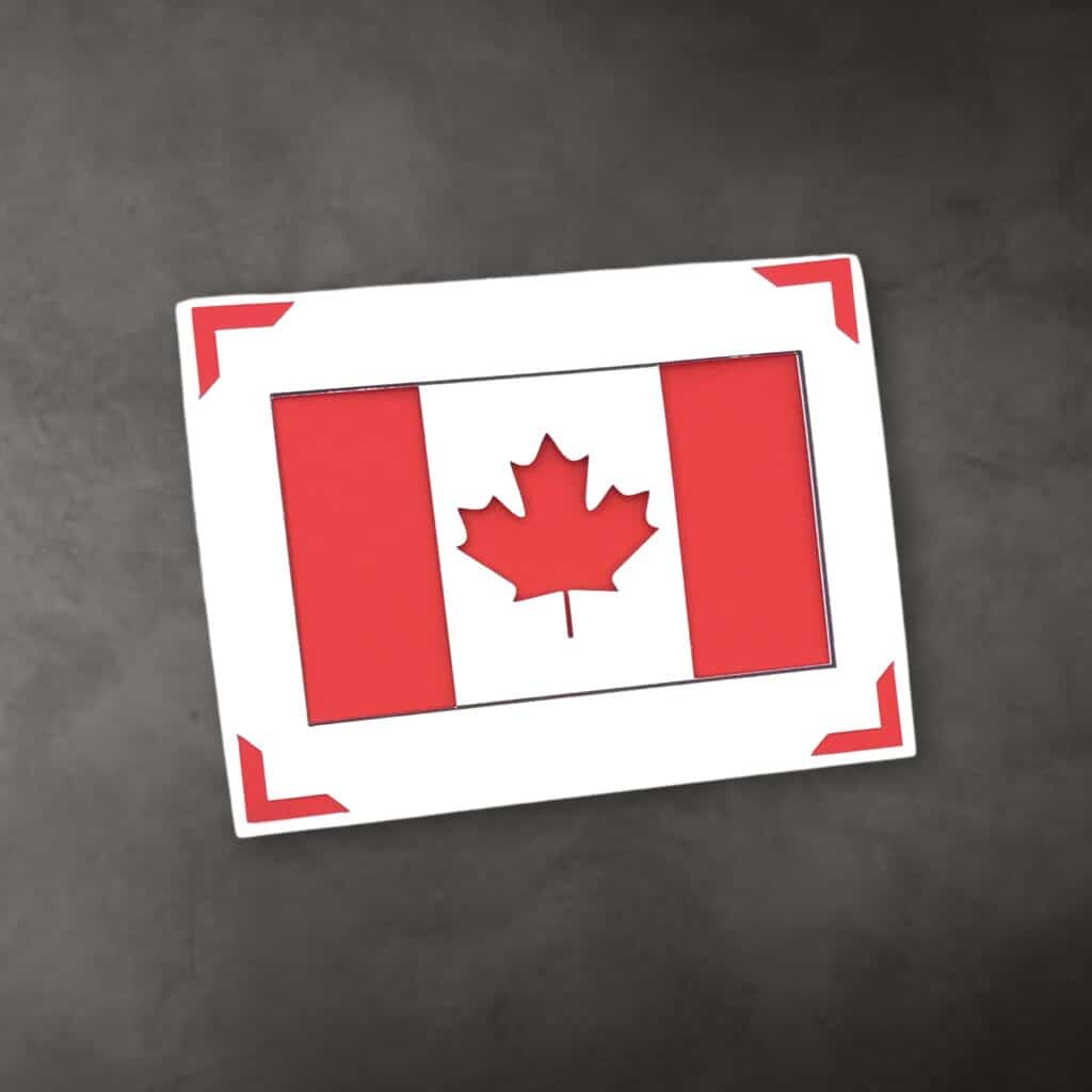 How to Make Canadian Flag Insert Cards - The Bearded Housewife