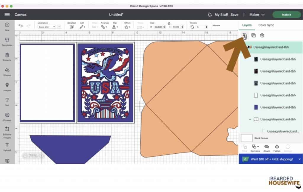 How to Make USA Layered Cards - The Bearded Housewife