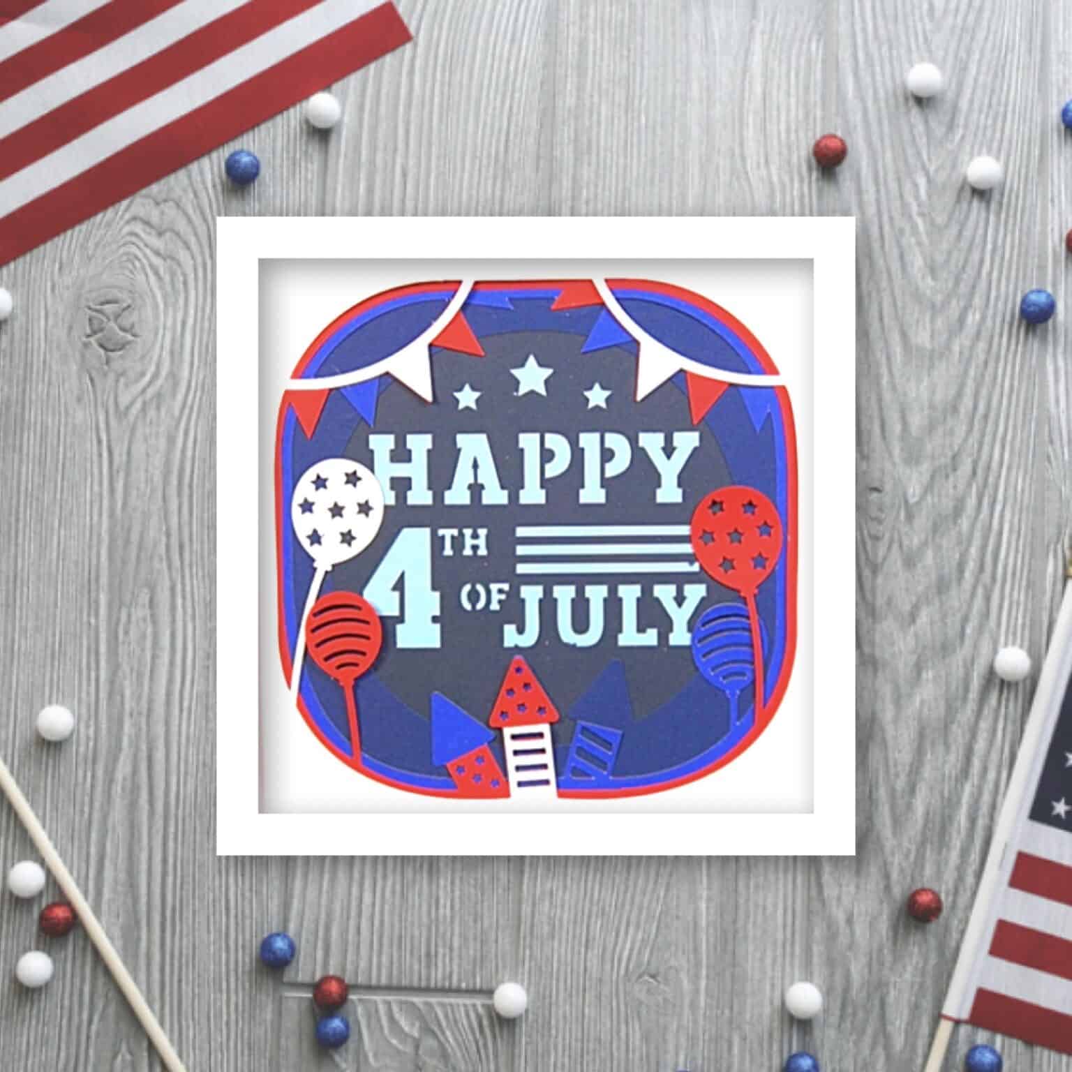 How to Make 4th of July Shadow Boxes - The Bearded Housewife