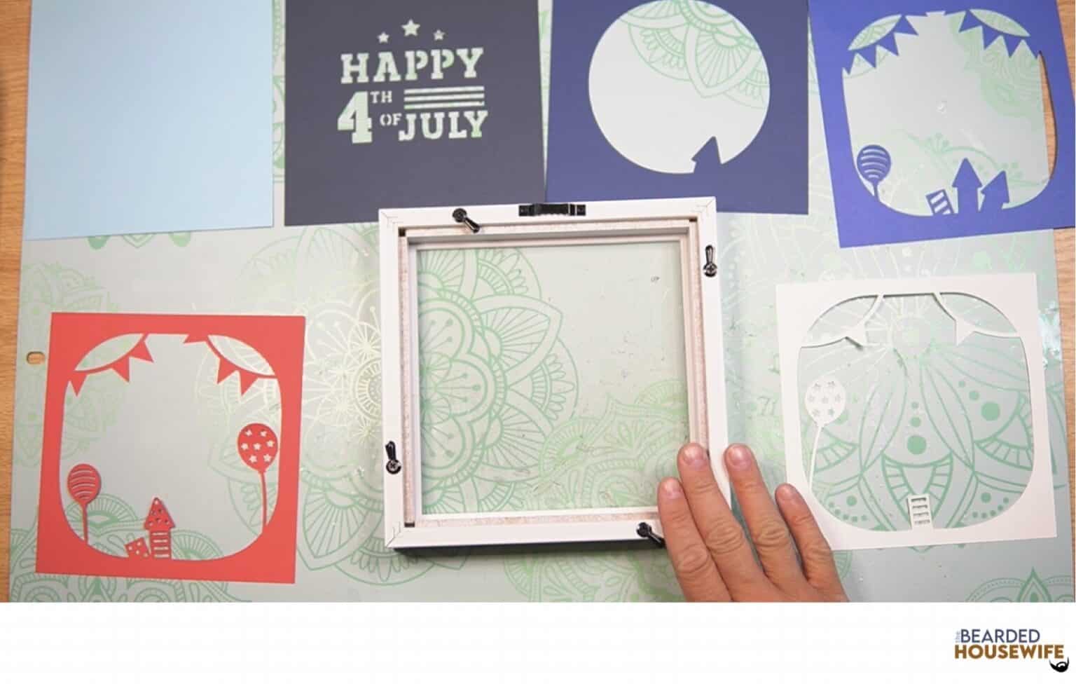 How to Make 4th of July Shadow Boxes - The Bearded Housewife