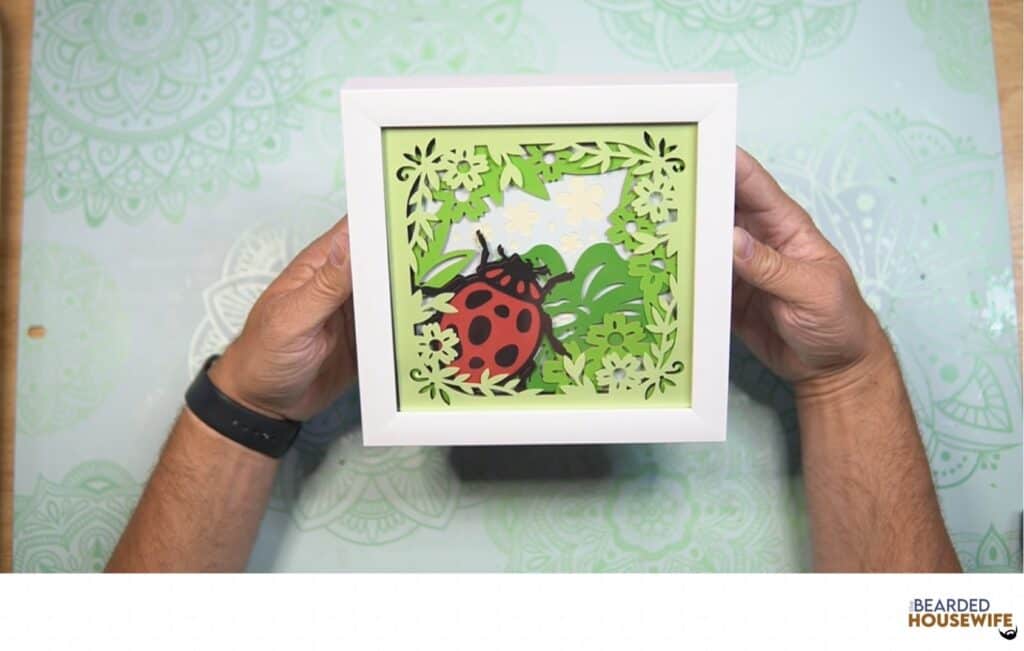 How to Make Cute Ladybug Shadow Boxes - The Bearded Housewife