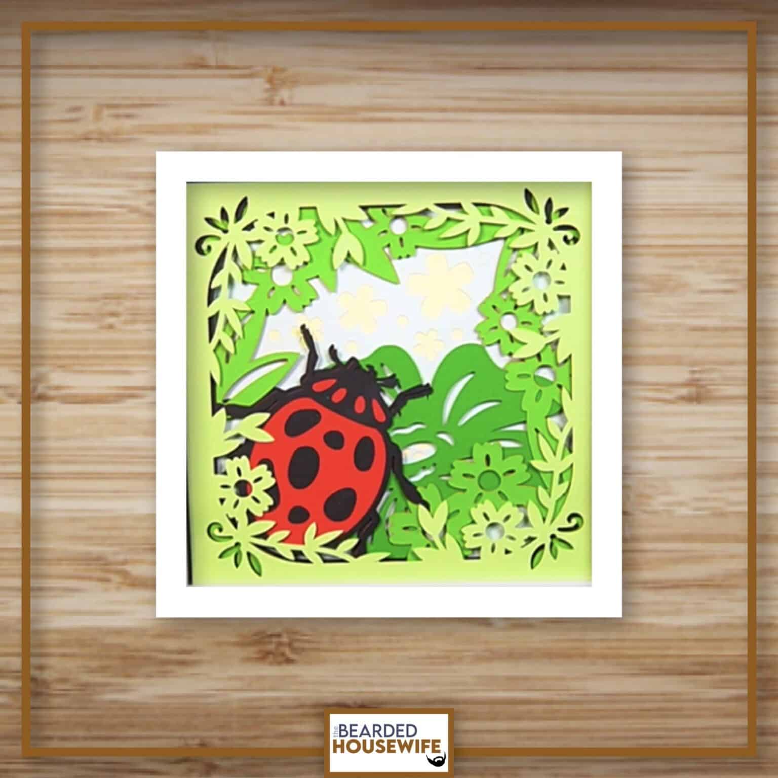 How to Make Cute Ladybug Shadow Boxes - The Bearded Housewife