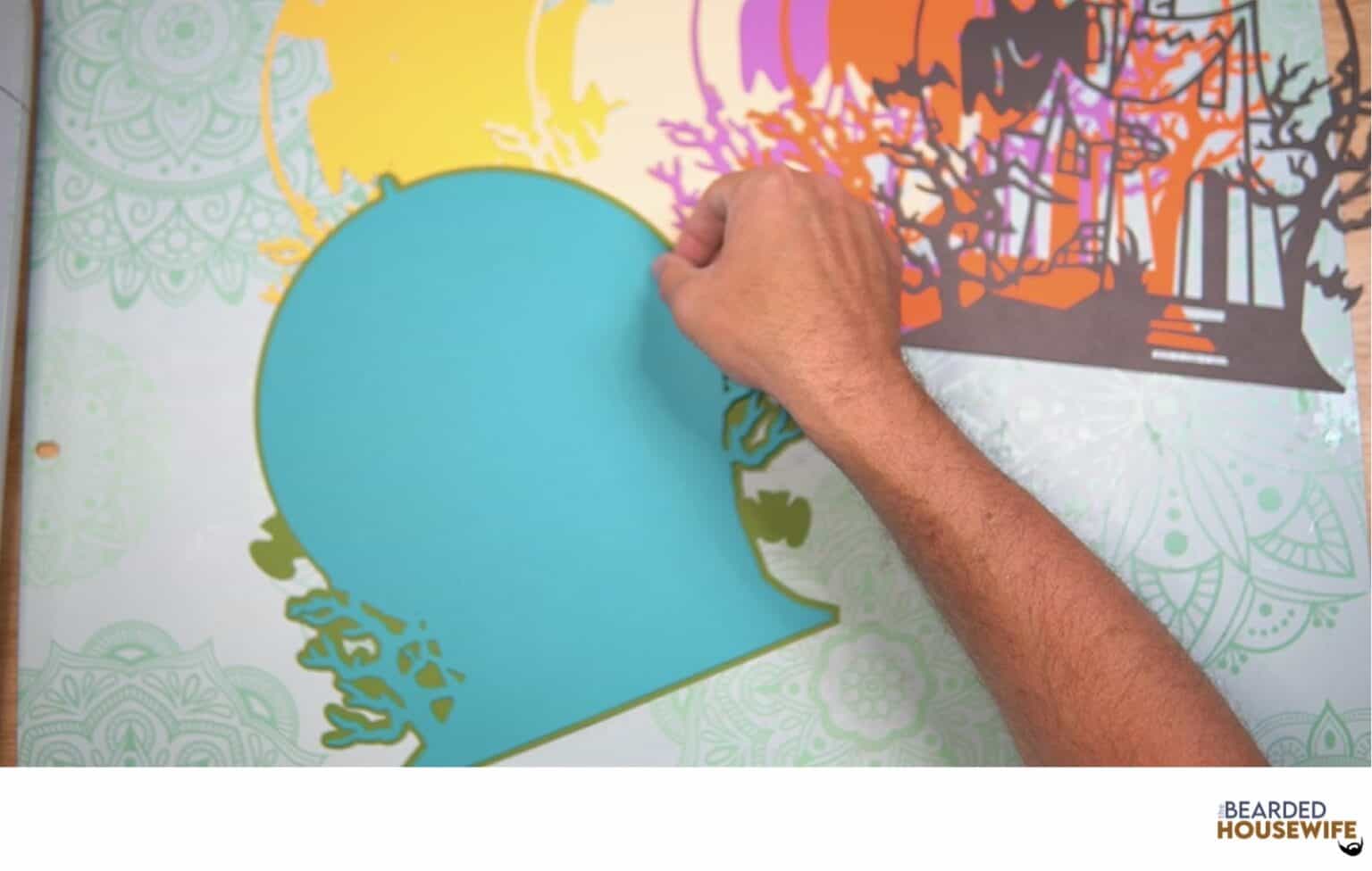 How to Make Haunted House Layered Paper Craft - The Bearded Housewife