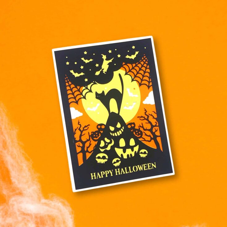 How to Make Happy Halloween Layered Cards - The Bearded Housewife