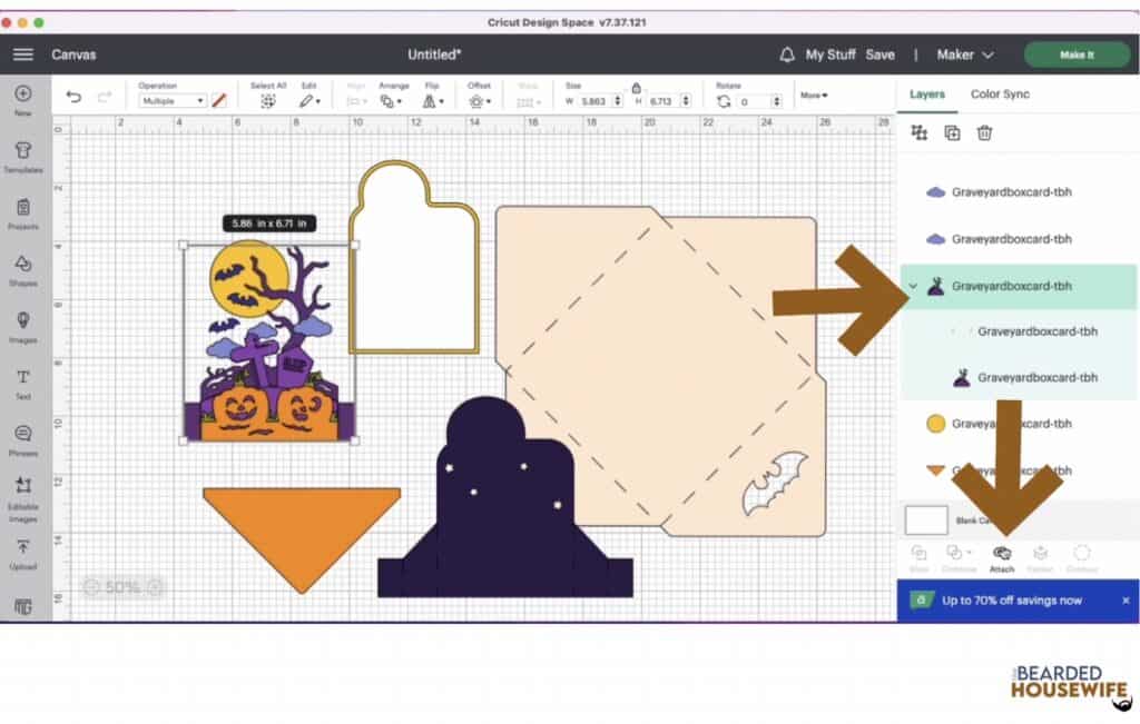 How to Make Graveyard Box Cards - The Bearded Housewife