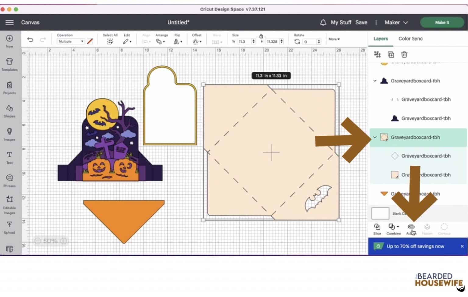 How to Make Graveyard Box Cards - The Bearded Housewife