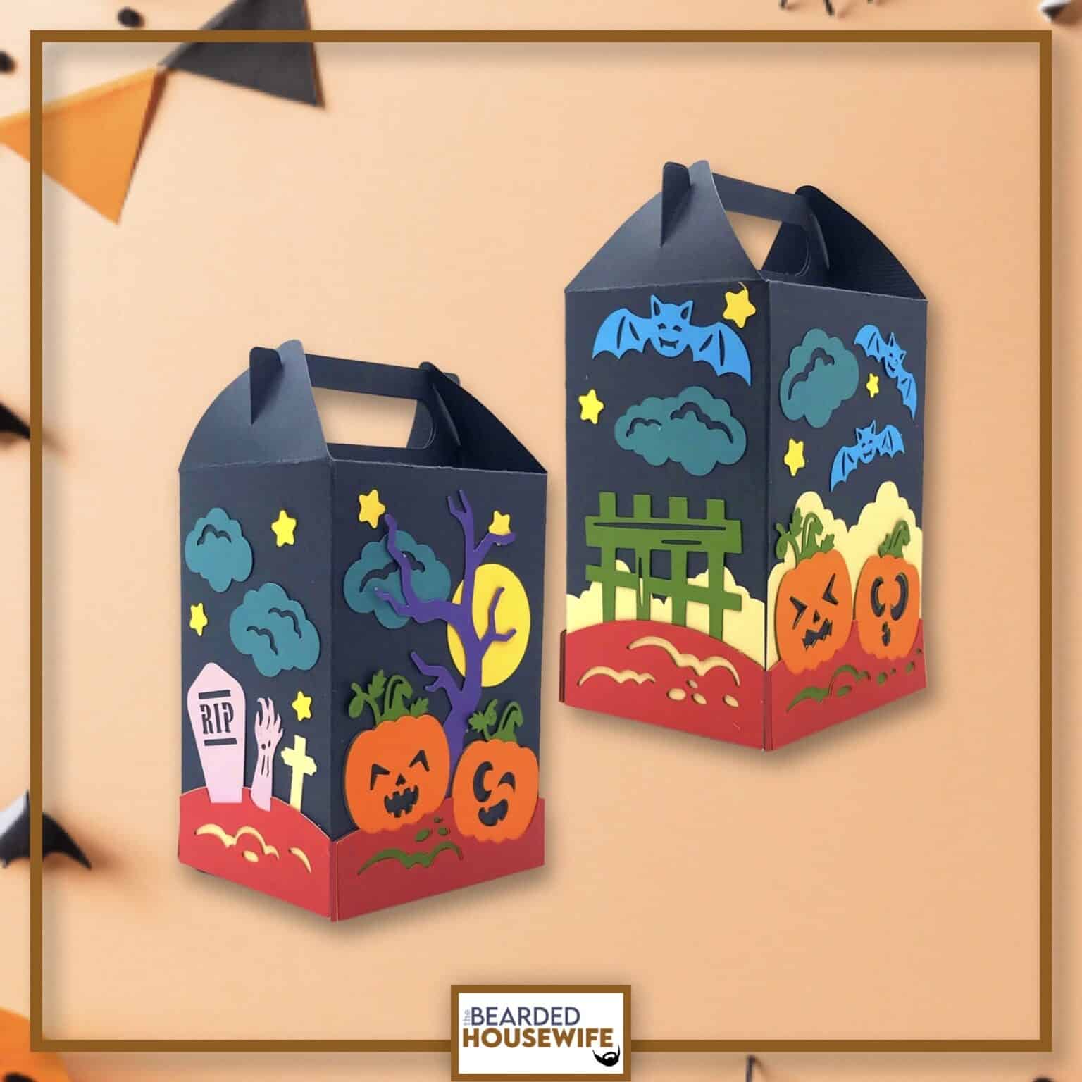 How to Make Halloween Treat Boxes - The Bearded Housewife