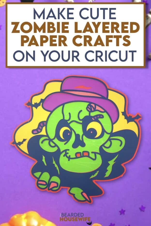 How to Make Zombie Layered Paper Crafts - The Bearded Housewife