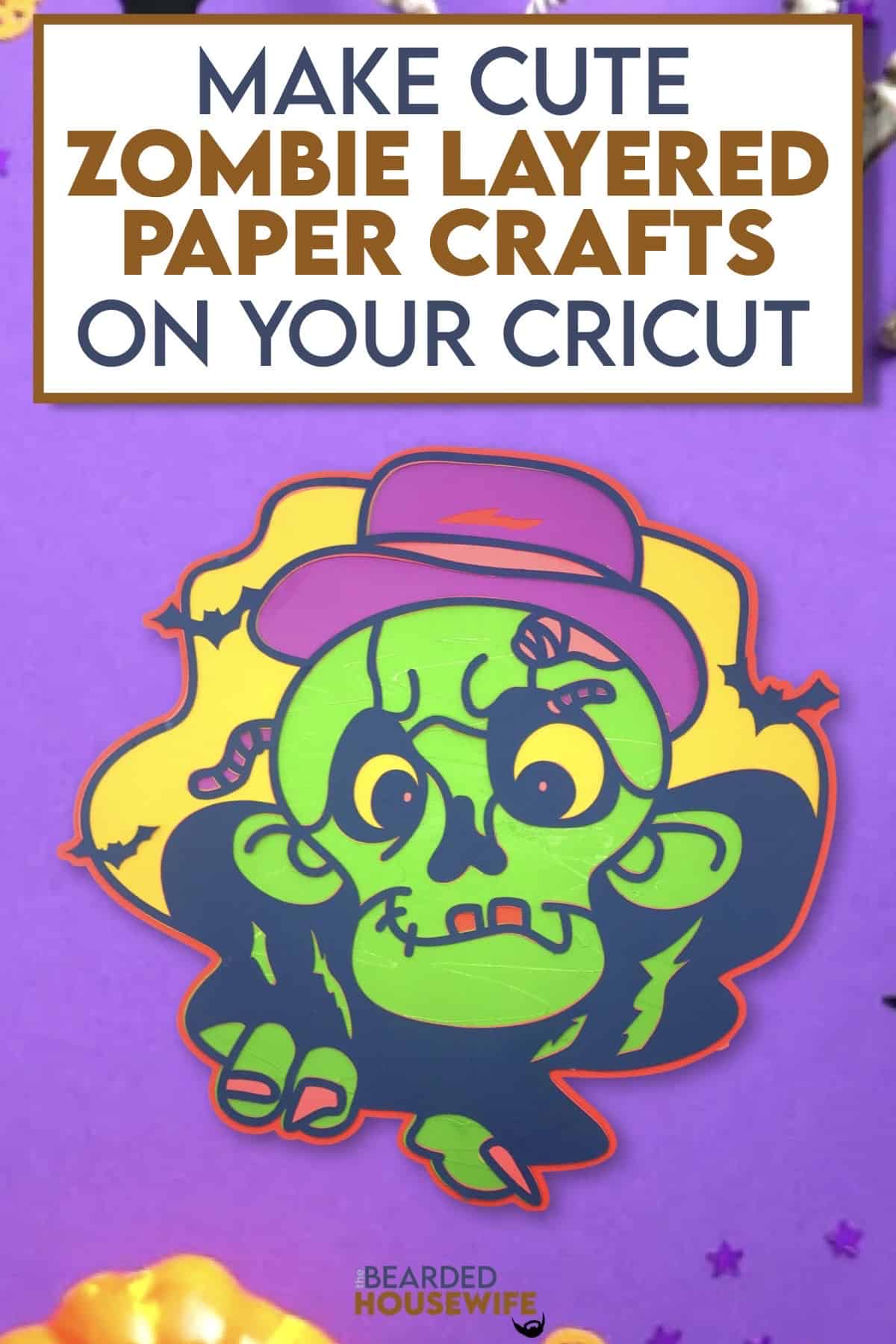 How to Make Zombie Layered Paper Crafts - The Bearded Housewife