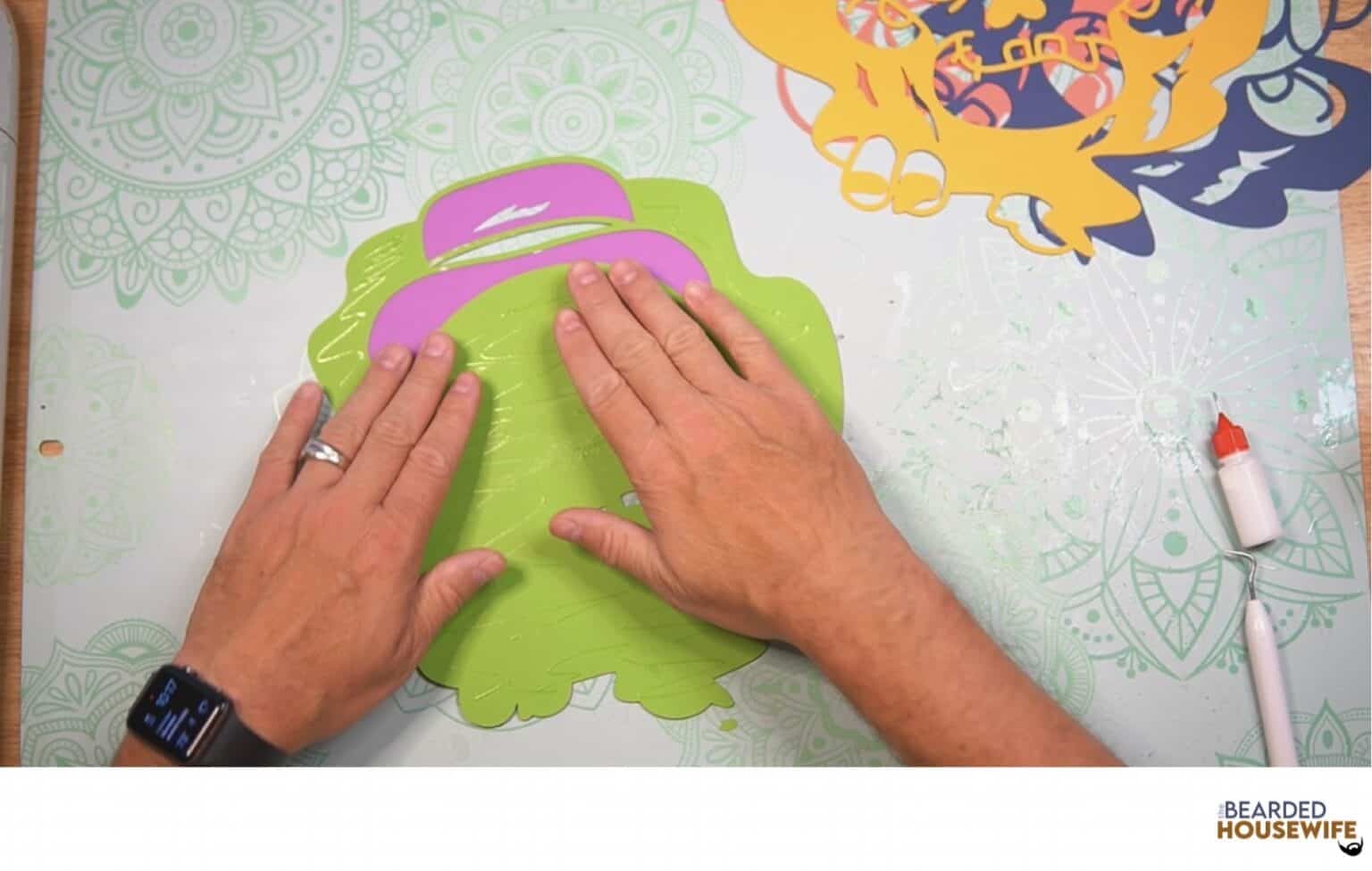 How to Make Zombie Layered Paper Crafts - The Bearded Housewife