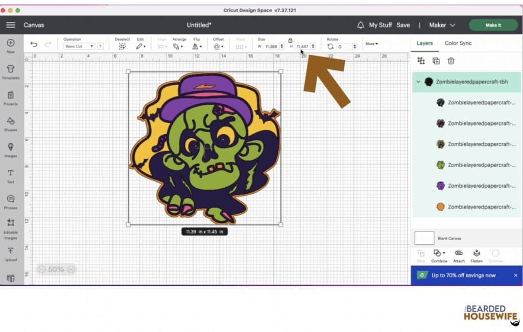 How to Make Zombie Layered Paper Crafts - The Bearded Housewife