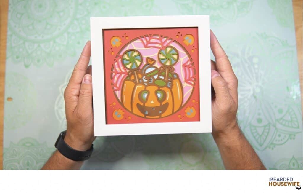 How to Make Halloween Candy Shadow Boxes - The Bearded Housewife