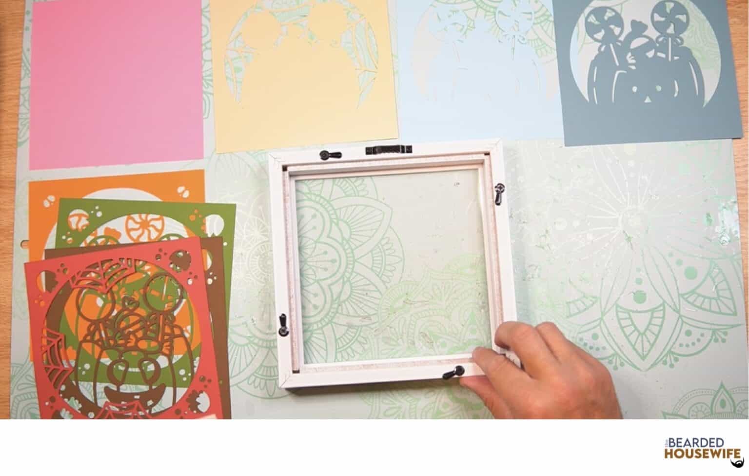 How to Make Halloween Candy Shadow Boxes - The Bearded Housewife