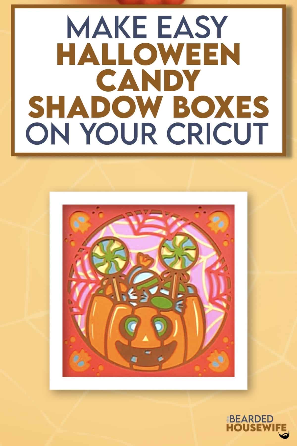 How to Make Halloween Candy Shadow Boxes - The Bearded Housewife