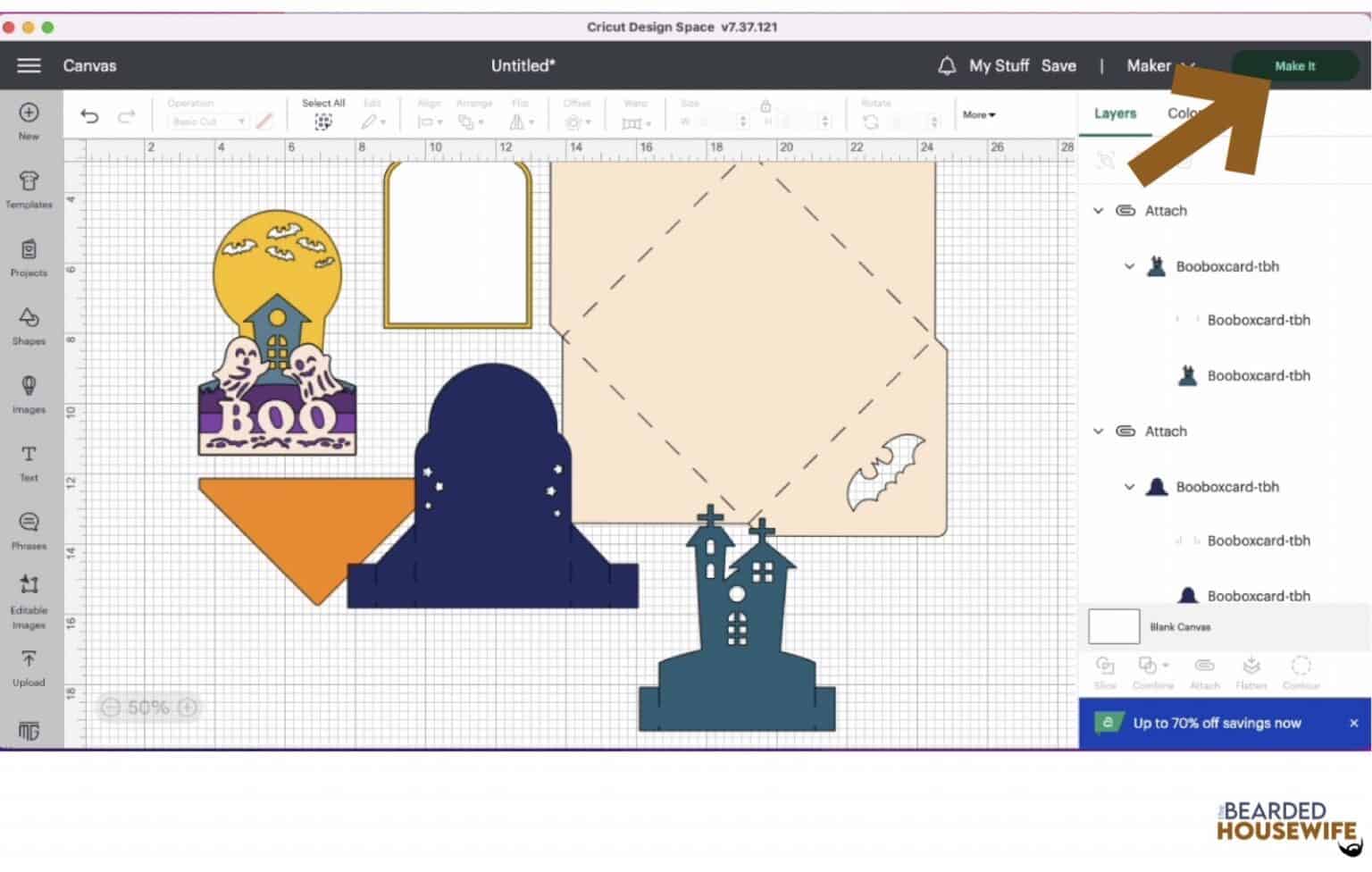 How to Make Boo Box Cards - The Bearded Housewife