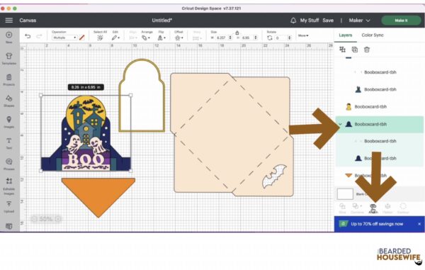How to Make Boo Box Cards - The Bearded Housewife