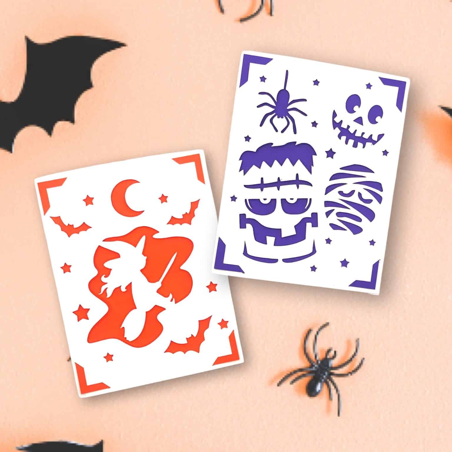 How to Make Halloween Insert Cards - The Bearded Housewife