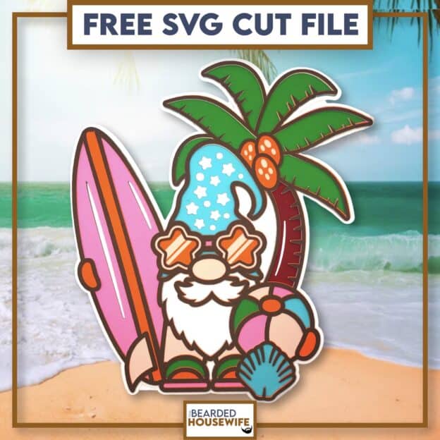 How to Make Summer Gnome Layered Paper Crafts - The Bearded Housewife