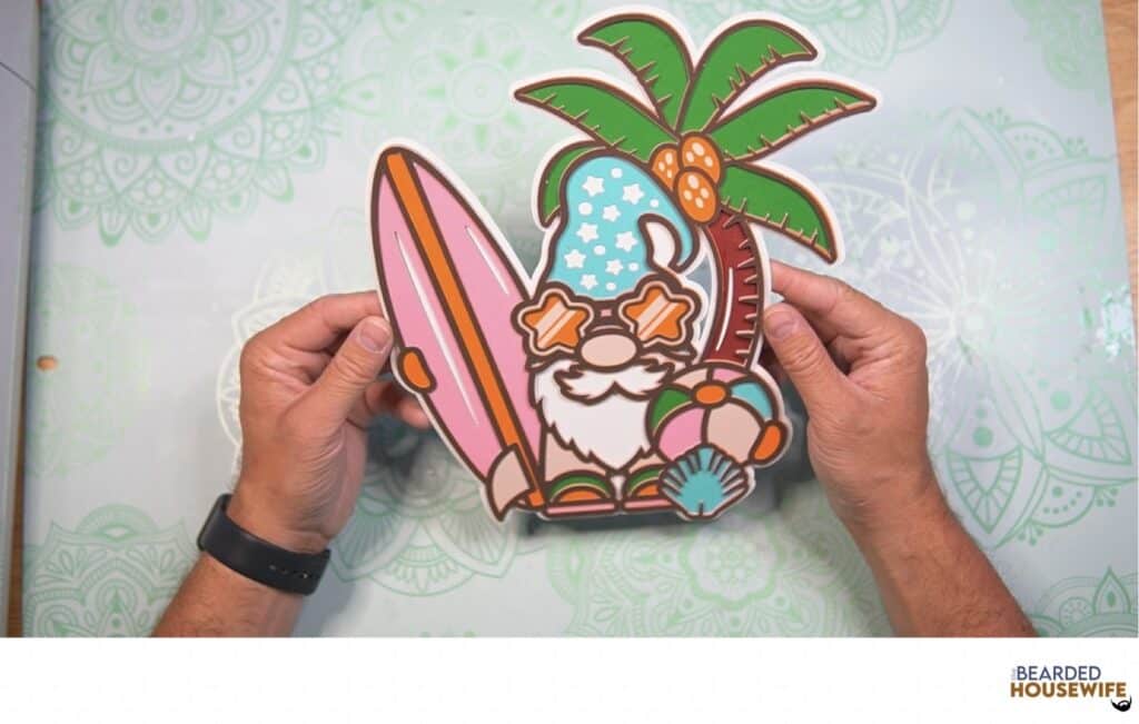 How to Make Summer Gnome Layered Paper Crafts - The Bearded Housewife