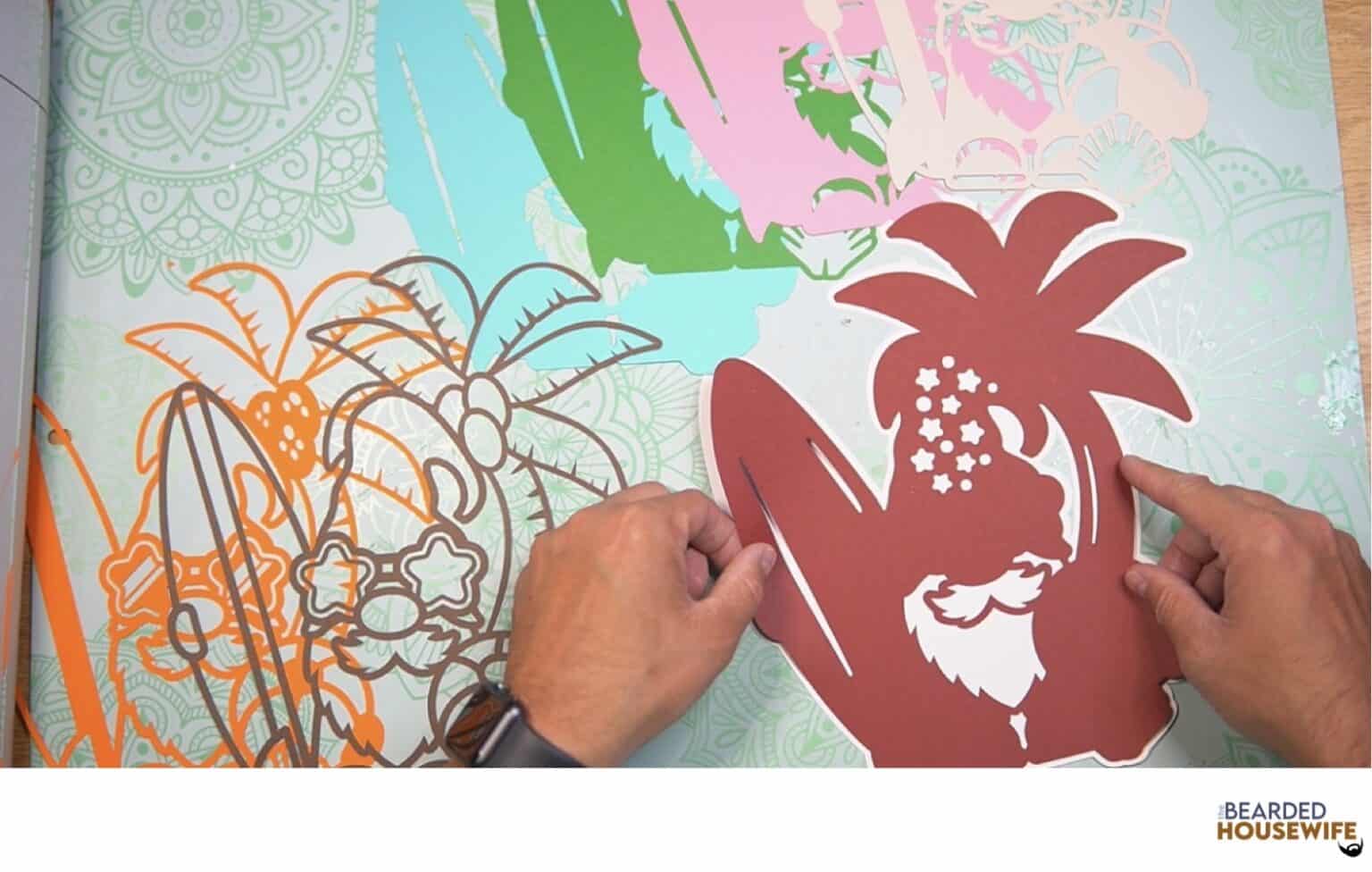 How to Make Summer Gnome Layered Paper Crafts - The Bearded Housewife