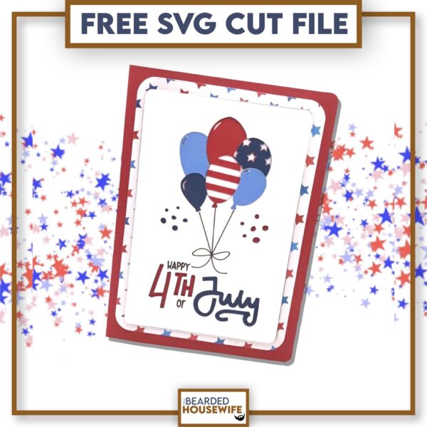 Stacked Fourth of July Cards - The Bearded Housewife