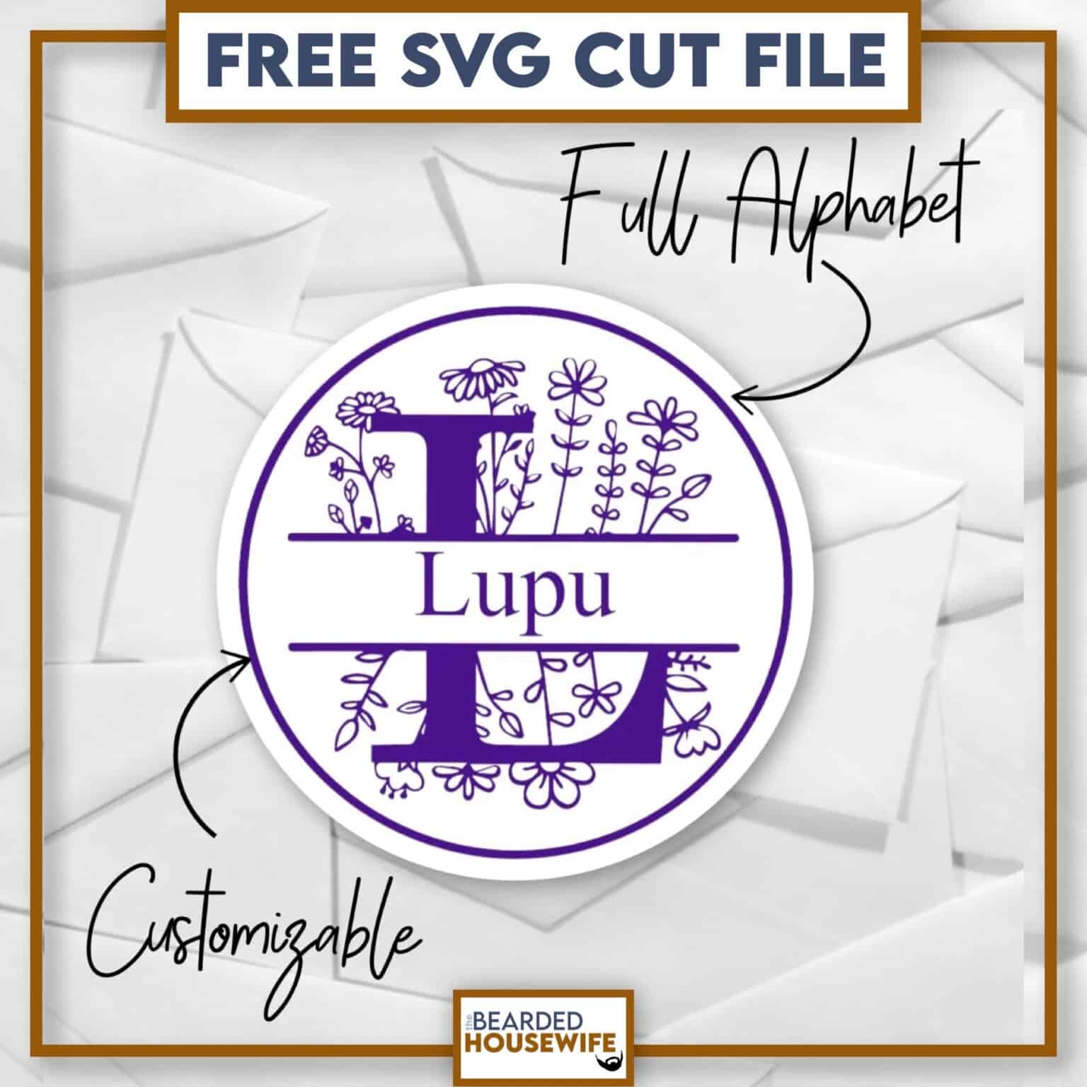 How to Make Customizable Monogram Envelope Stickers - The Bearded Housewife