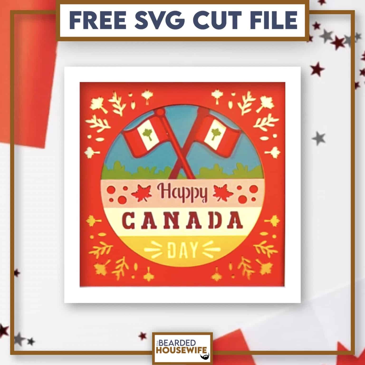 How to Make Canada Day Shadow Boxes - The Bearded Housewife