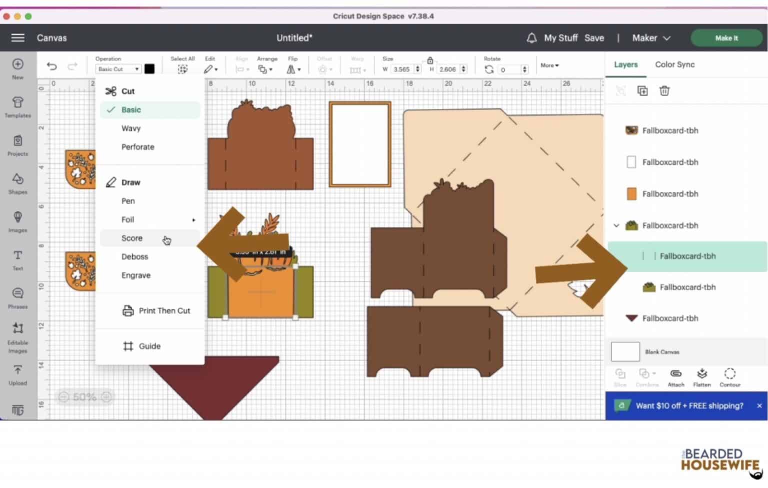 How to Make Fall Box Cards - The Bearded Housewife