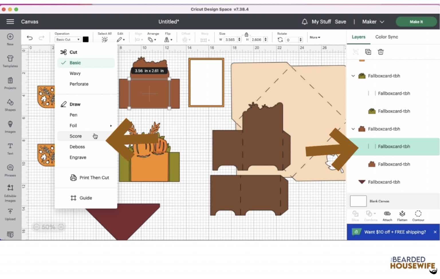 How to Make Fall Box Cards - The Bearded Housewife