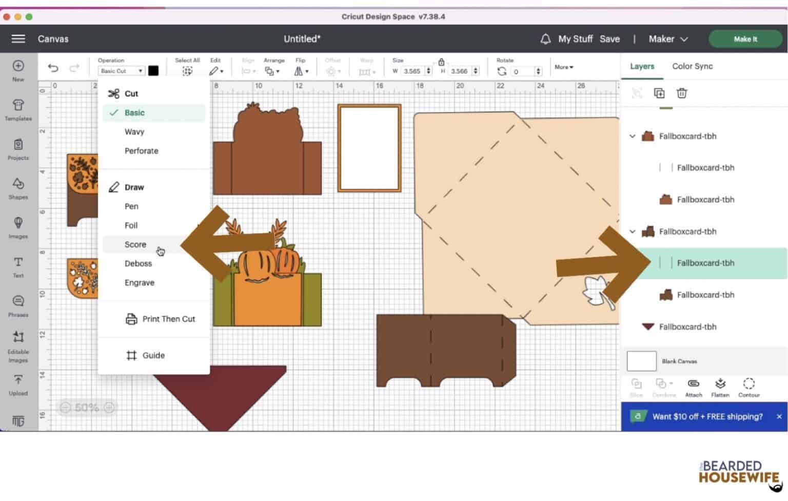 How to Make Fall Box Cards - The Bearded Housewife