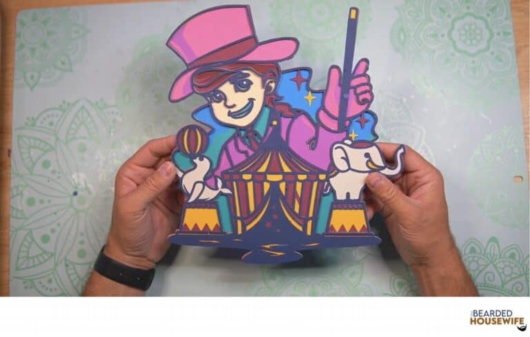 How to Make Circus Layered Paper Crafts - The Bearded Housewife