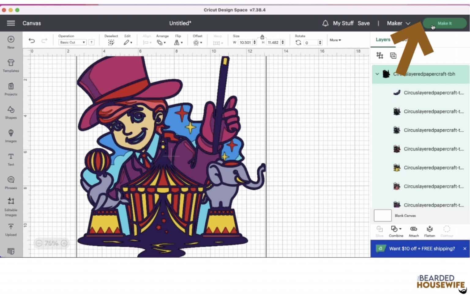 How to Make Circus Layered Paper Crafts - The Bearded Housewife