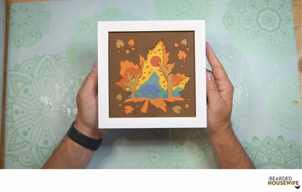 How to Make Fall Shadow Boxes - The Bearded Housewife