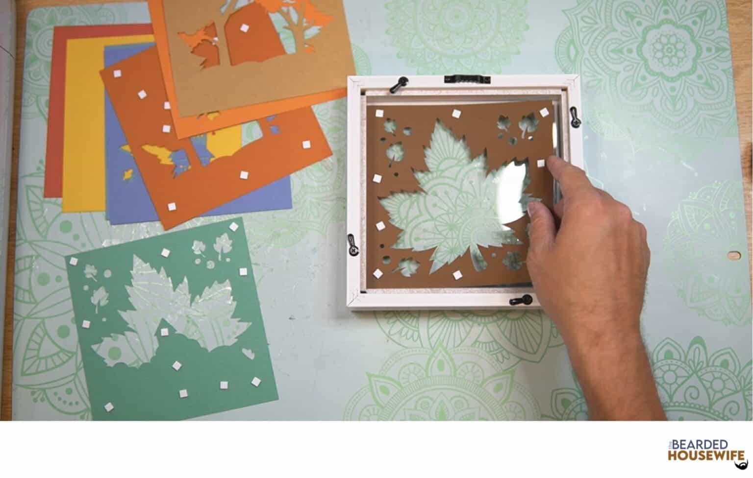 How to Make Fall Shadow Boxes - The Bearded Housewife