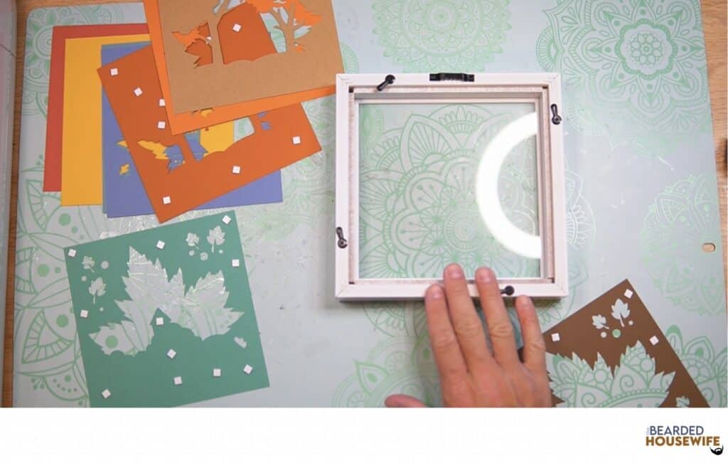 How to Make Fall Shadow Boxes - The Bearded Housewife