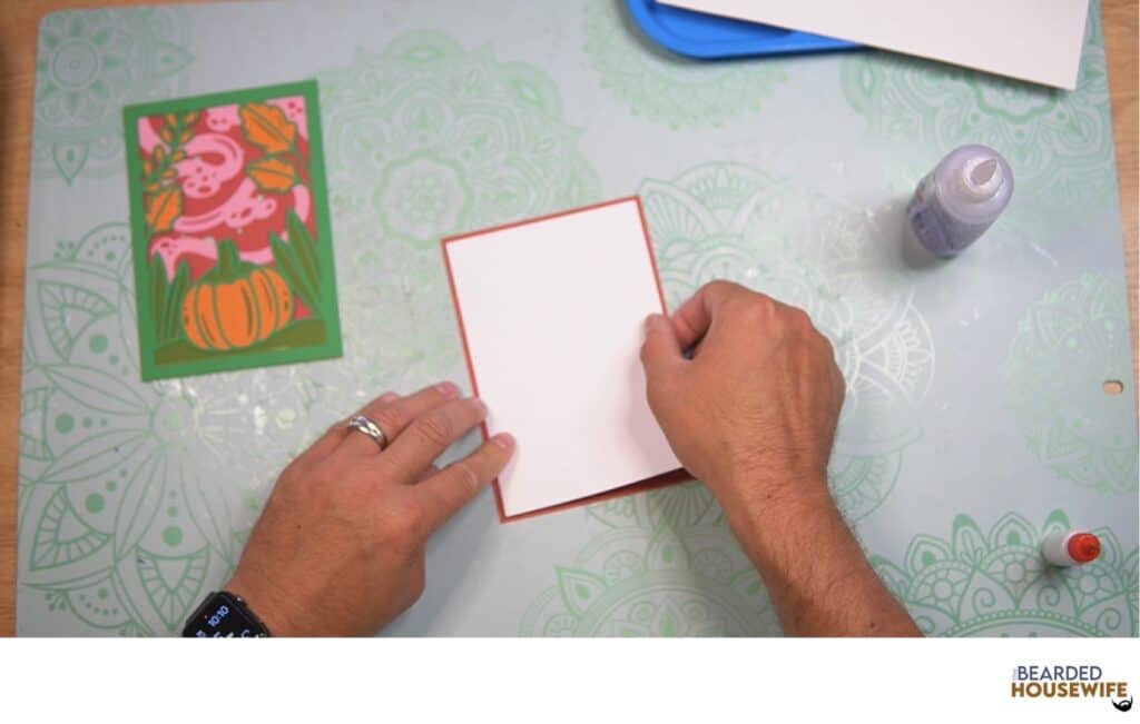 How to Make Layered Cards for Fall - The Bearded Housewife