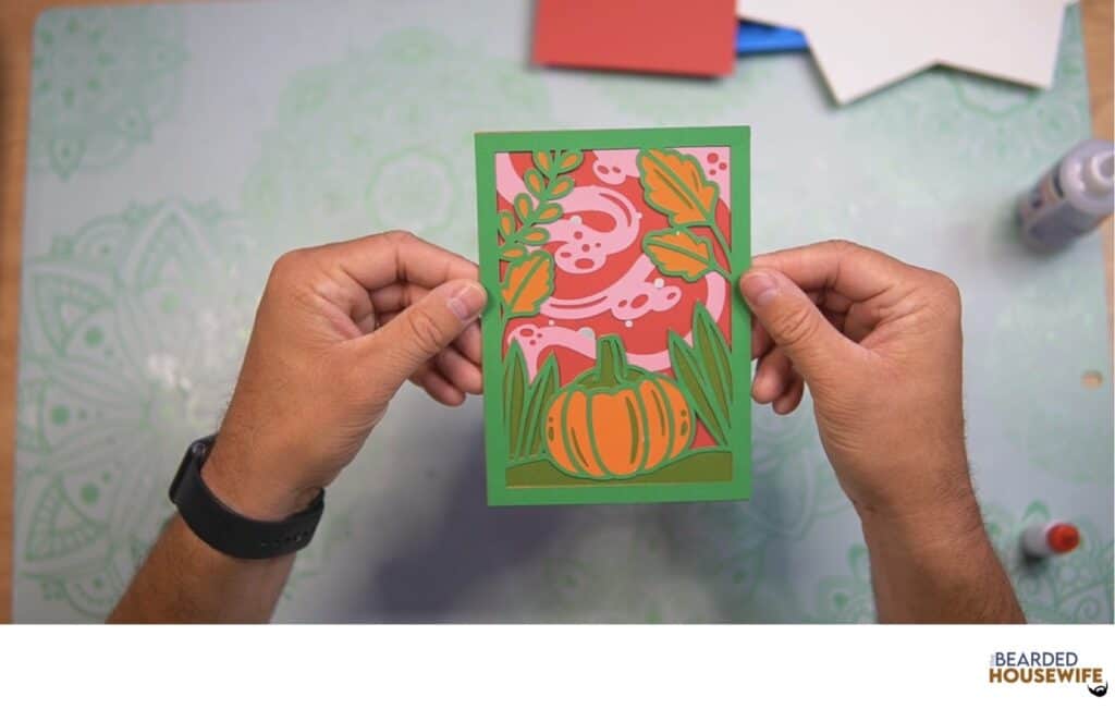 How to Make Layered Cards for Fall - The Bearded Housewife
