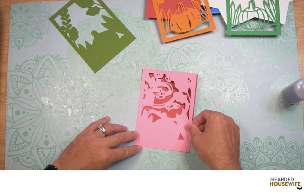 How to Make Layered Cards for Fall - The Bearded Housewife