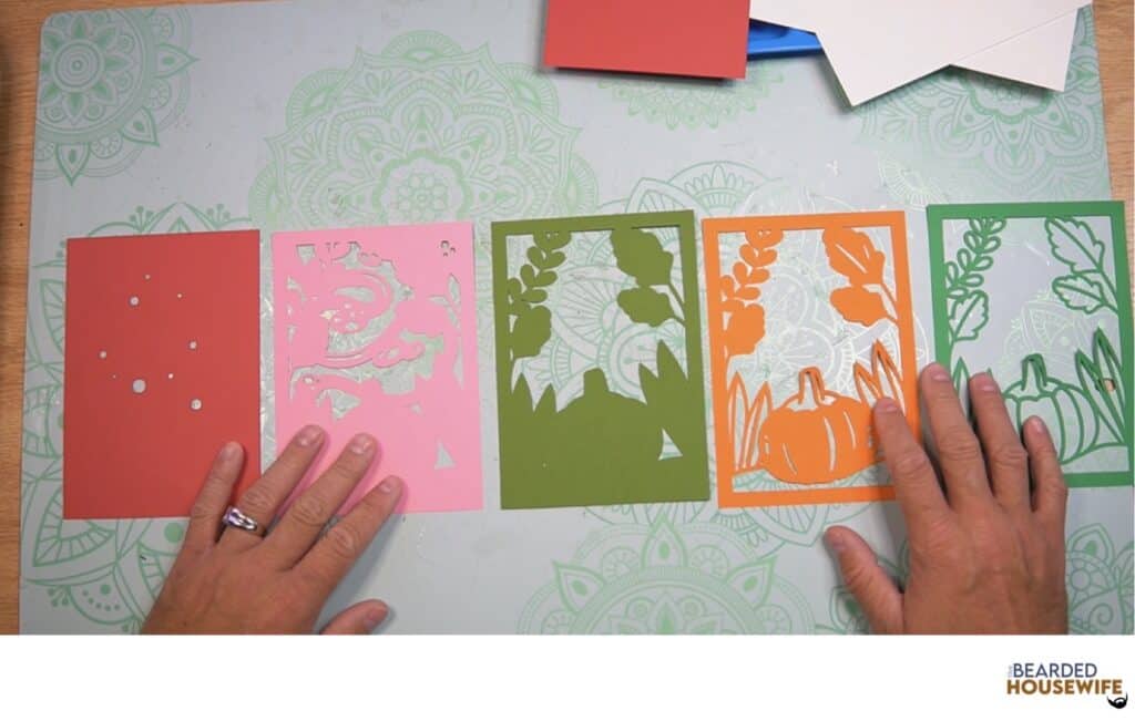 How to Make Layered Cards for Fall - The Bearded Housewife