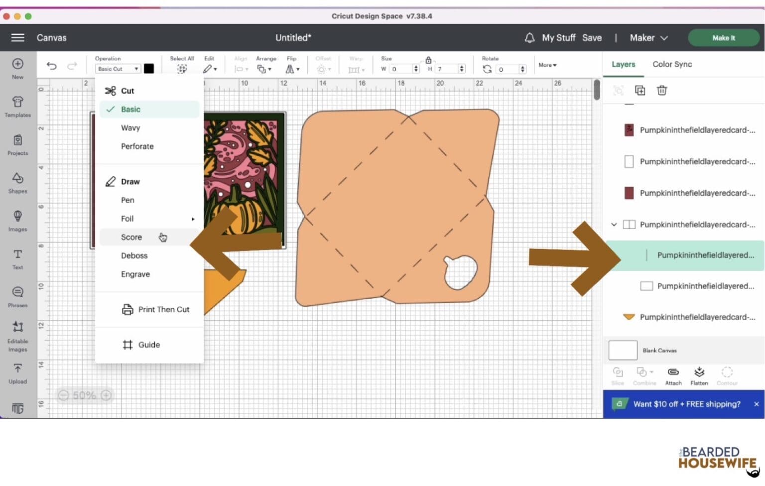 How to Make Layered Cards for Fall - The Bearded Housewife