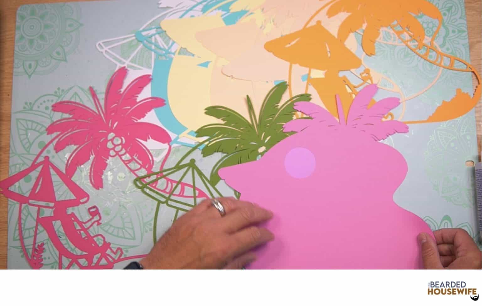 How to Make On the Beach Layered Paper Crafts - The Bearded Housewife