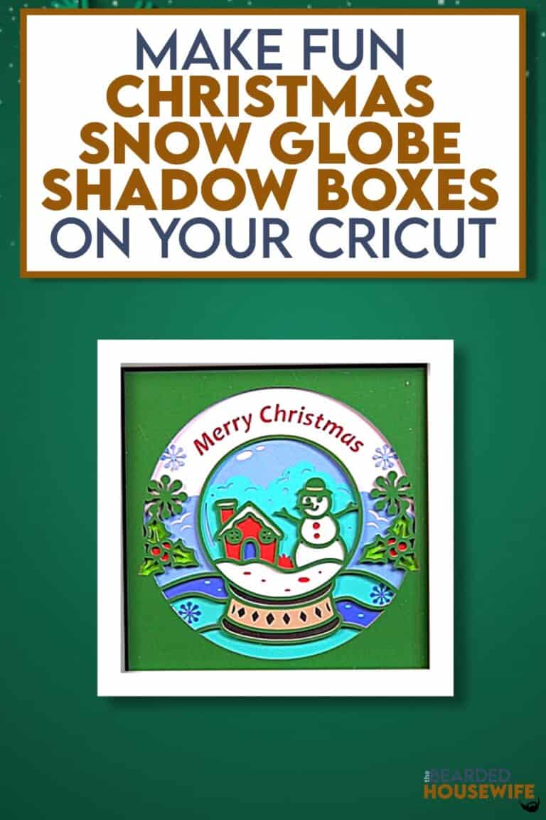 How to Make Christmas Snow Globe Shadow Boxes - The Bearded Housewife